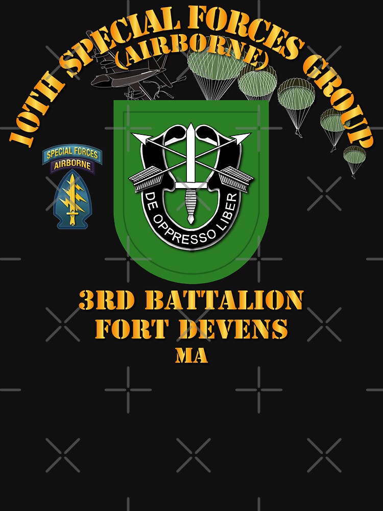 "SOF - 3rd Bn 10th SFG - Ft Devens MA" T-shirt for Sale by twix123844 ...