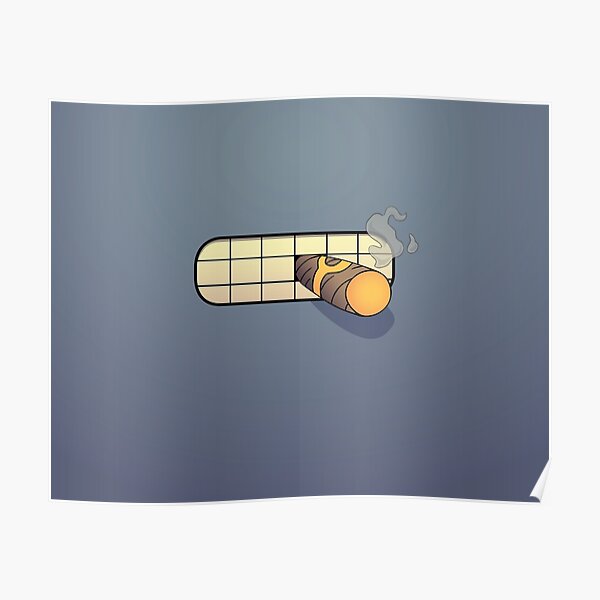 "Robot smoking cigar" Poster by Cheesy06 | Redbubble