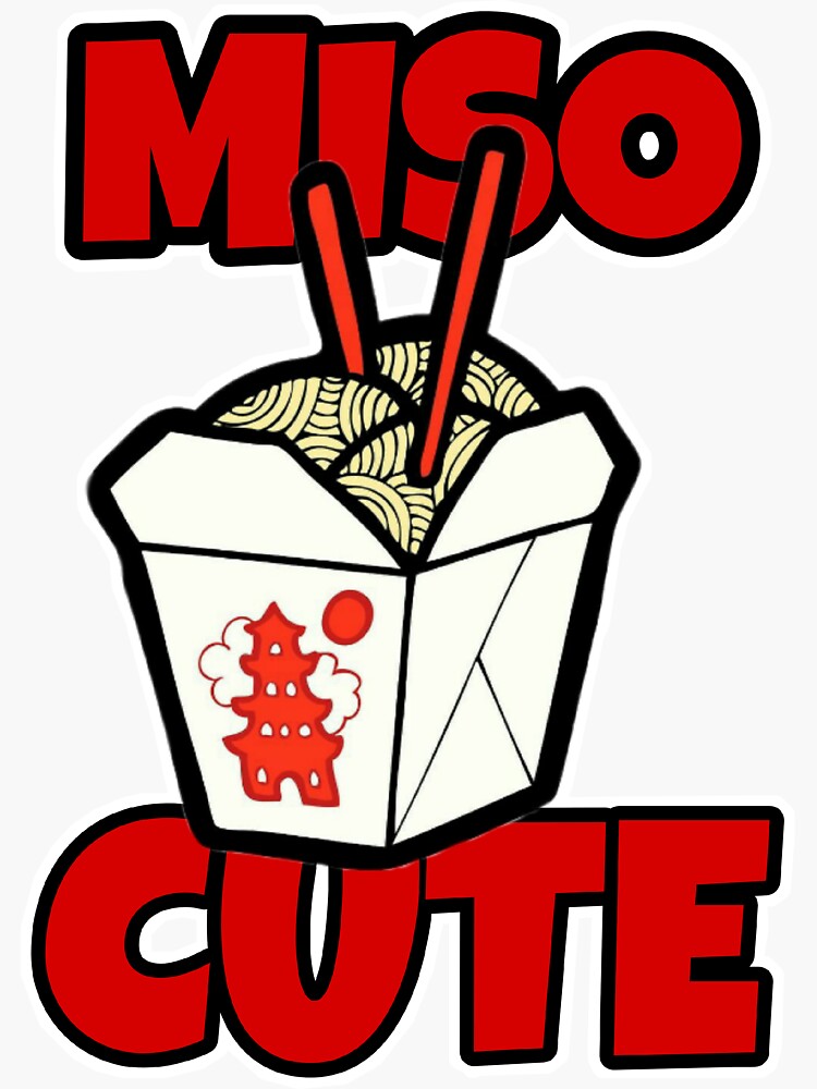 "Miso Cute" Sticker by otakubento2020 | Redbubble