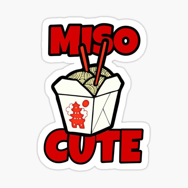 "Miso Cute" Sticker by otakubento2020 | Redbubble
