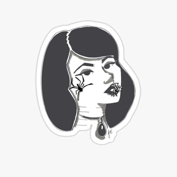 "Spiders Crawling" Sticker by JTOOddities19 | Redbubble