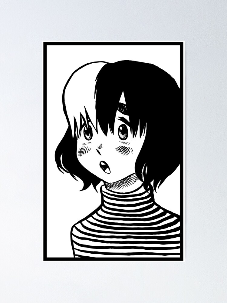 "Illustration style Inio Asano manga portrait" Poster by inker20 ...