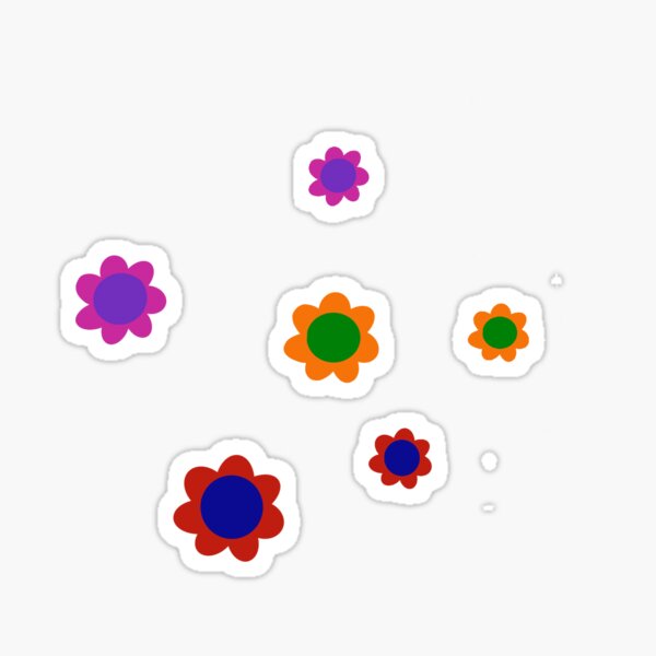 "Indie kid flowers" Sticker for Sale by Lupesshop | Redbubble