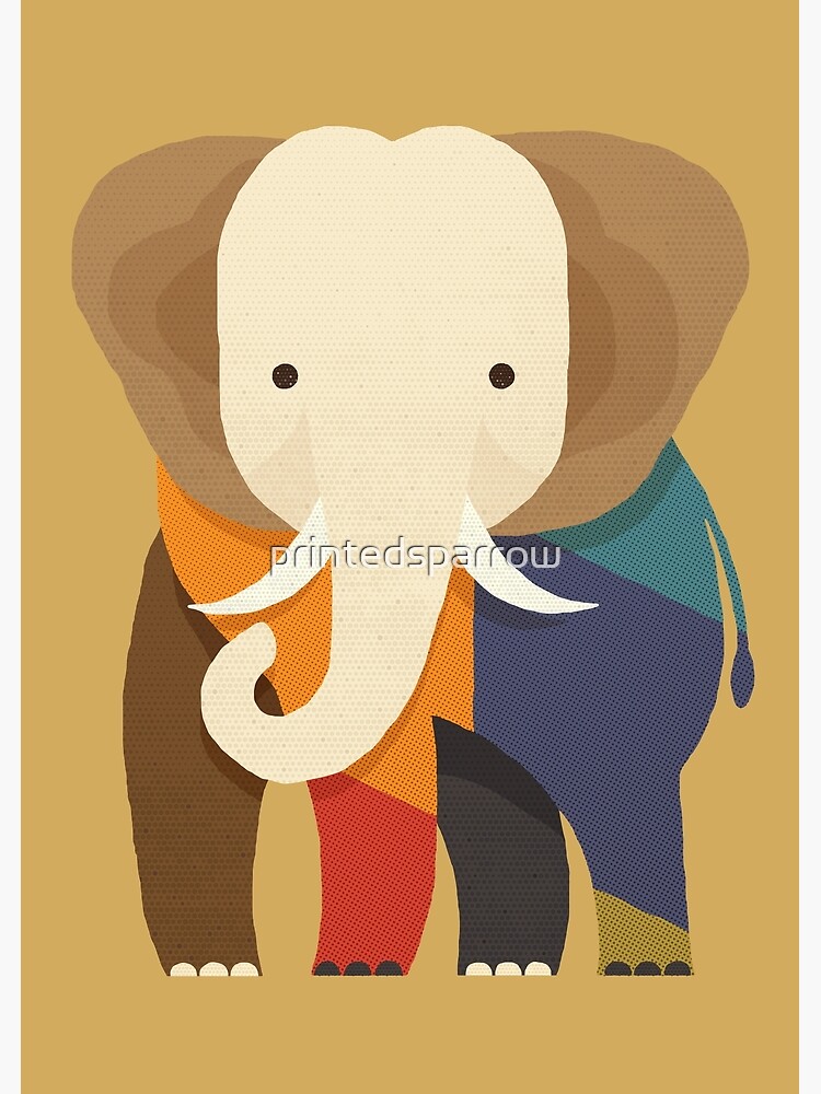 "Hello Elephant" Art Print by printedsparrow | Redbubble