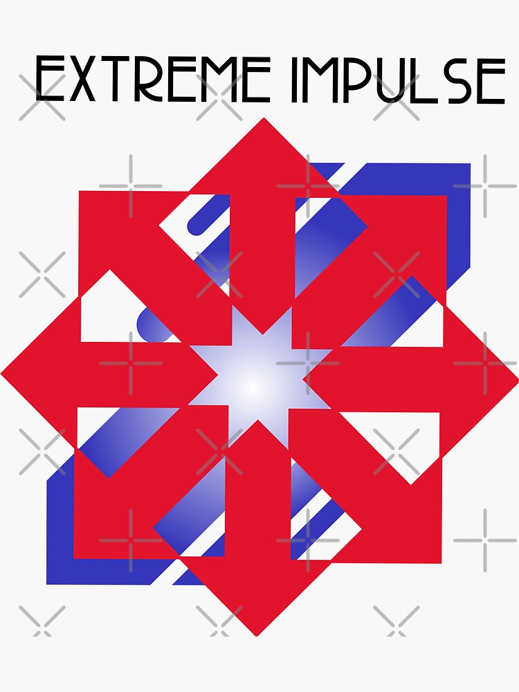 "EXTREME IMPULSE" Sticker by ethosessential | Redbubble