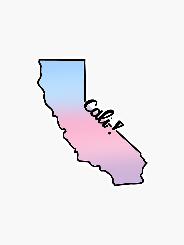 "Cali sticker!" Sticker for Sale by rocococo29 | Redbubble