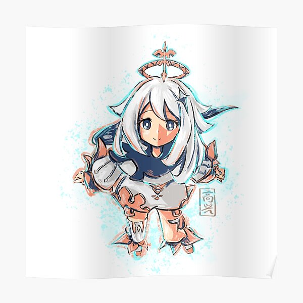 "Paimon from Genshin Impact" Poster by AyemG | Redbubble