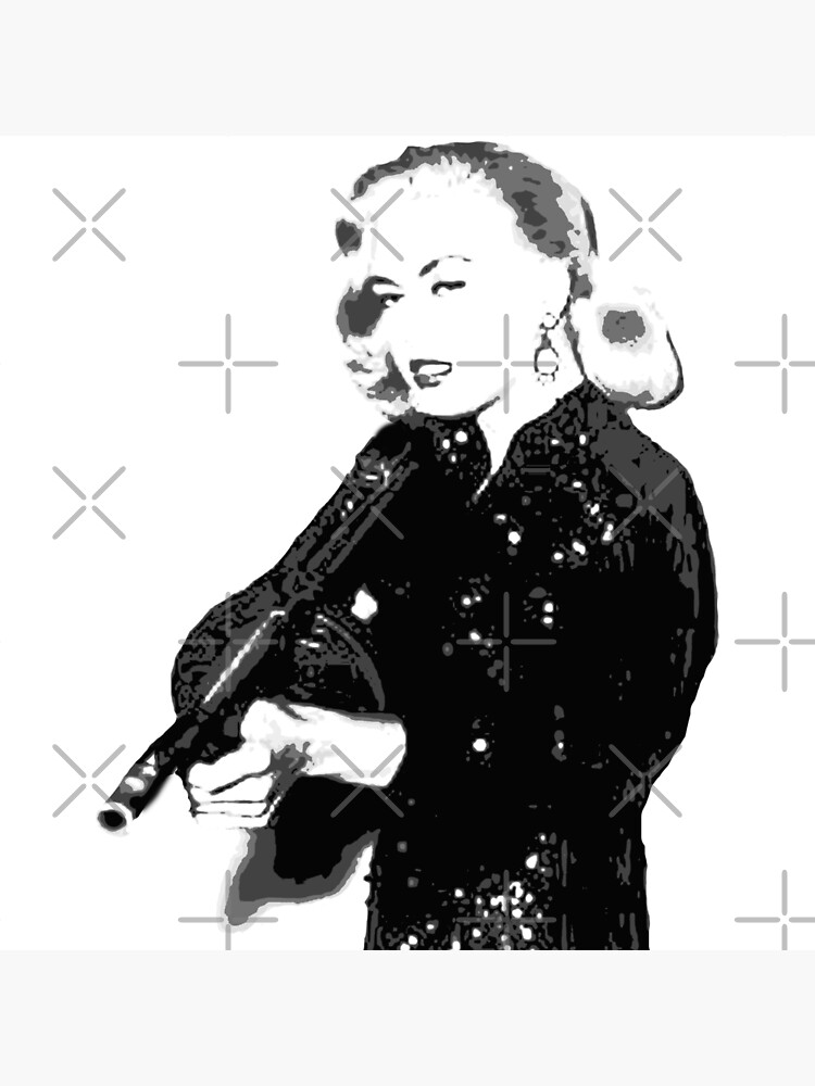 "Femme 1940s PinUp Girl With Gun" Art Print by TinaMancusi | Redbubble