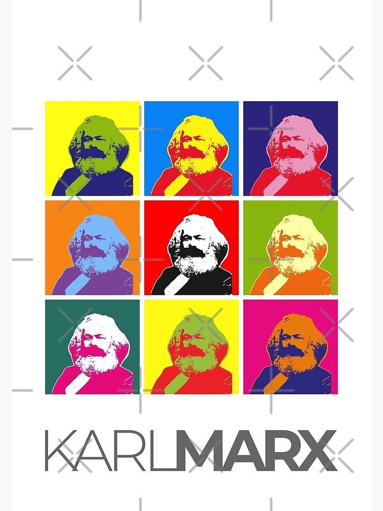 "Karl Marx pop-art portrait poster " Poster by CMYKStudio | Redbubble