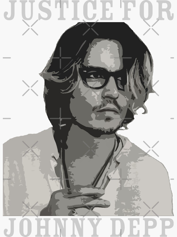 "Justice For Johnny Depp" Sticker for Sale by AlyssaBat | Redbubble