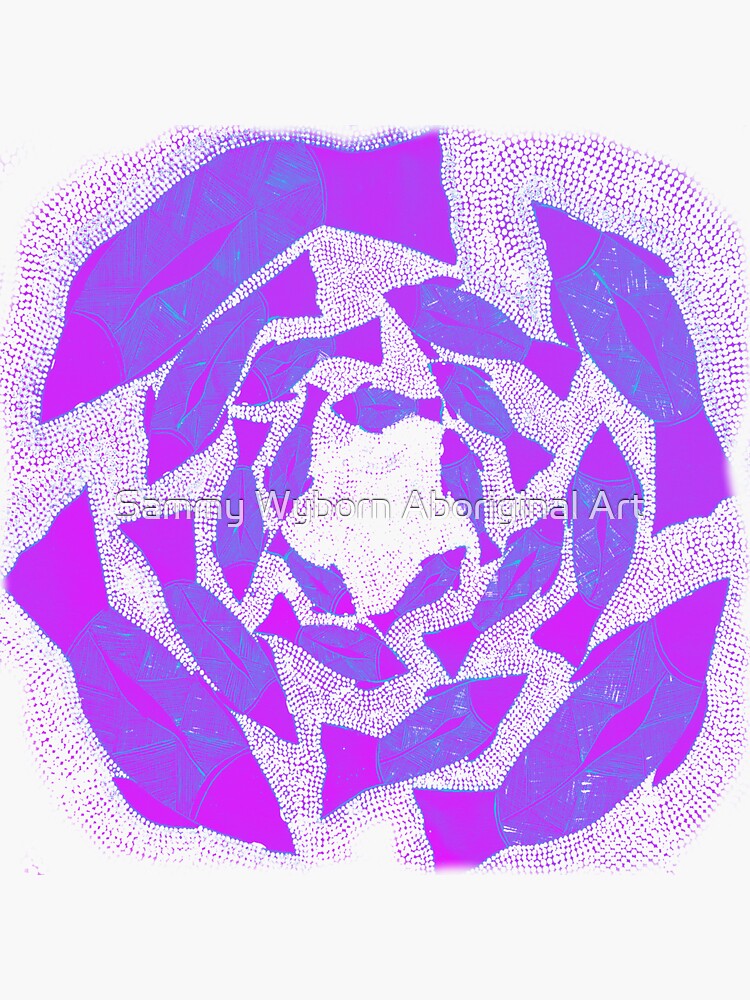 "Purple Vortex" Sticker for Sale by Nimunburr | Redbubble
