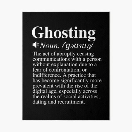 "Ghosting Definition: A Rising Phenomenon In The Digital Age (Black ...