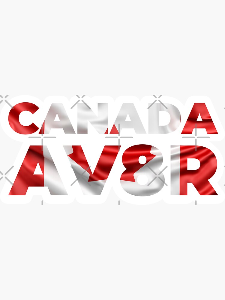 "Canada AV8R" Sticker by VFRZone | Redbubble