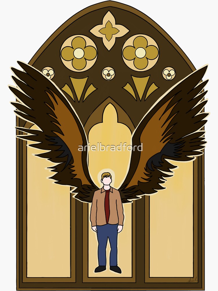 "Stained Glass Angels- Jack" Sticker for Sale by arielbradford | Redbubble