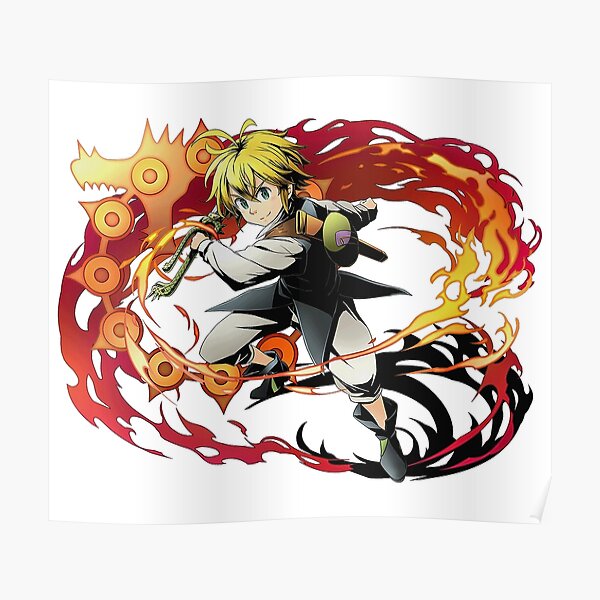 "The Seven Deadly Sins, Meliodas Nanatsu no taizai" Poster for Sale by ...