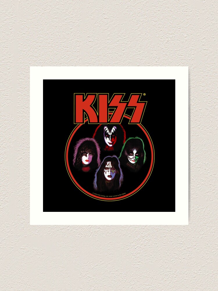 "KISS Band Logo with Members " Art Print by designminimal | Redbubble