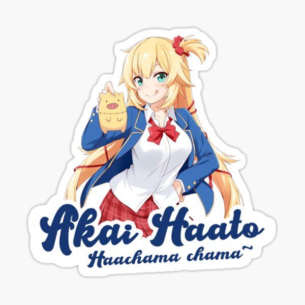 "Hololive - Akai Haato" Sticker for Sale by Pricehotshop | Redbubble