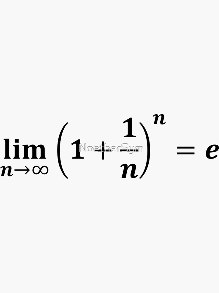 "math equations: limit equals e: exponential, calculus and math ...