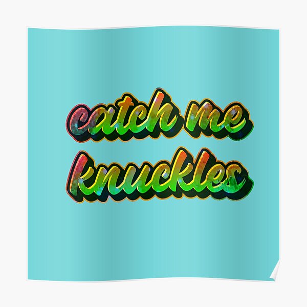"Catch me knuckles - Norris Nuts" Poster for Sale by fratica1984 ...