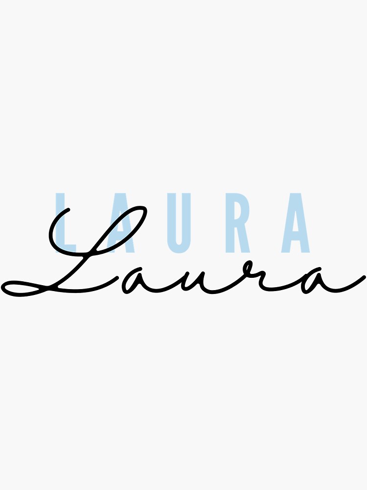"Laura" Sticker by Lapetiteredac | Redbubble