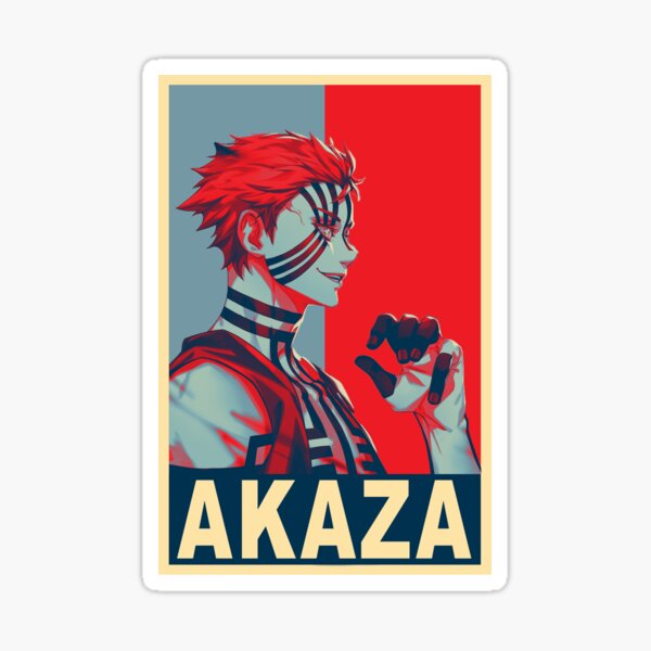 "Akaza - Poster" Sticker for Sale by LahcenBamouh | Redbubble