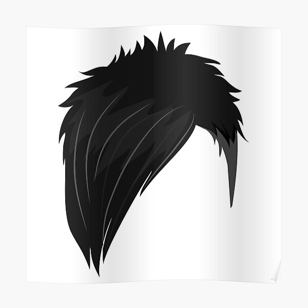 "Emo hair " Poster for Sale by LionMark | Redbubble