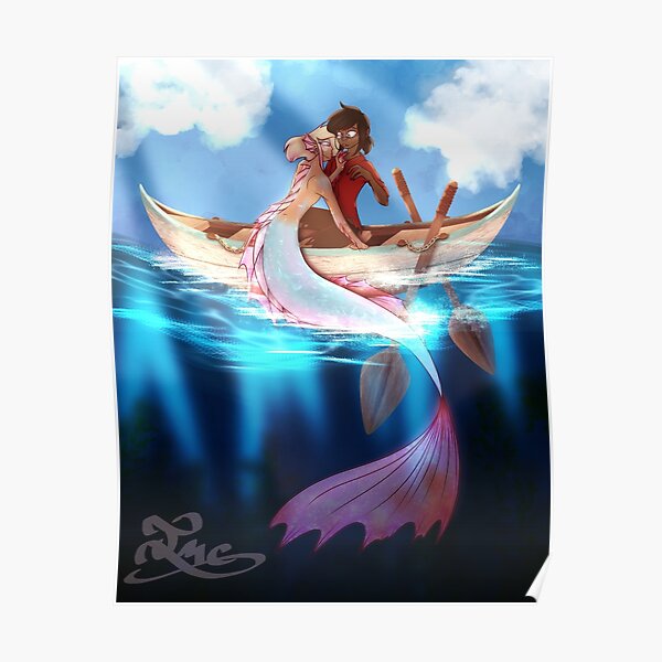 "Radiodust Mermaid AU [Fan Art - Hazbin Hotel]" Poster von TigerMC ...