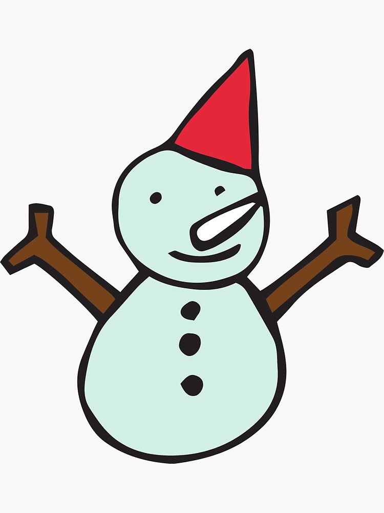 "Frosty" Sticker for Sale by The90sClothing | Redbubble