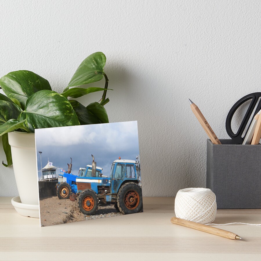 "Blue Tractors" Art Board Print by Elyz-Ann | Redbubble
