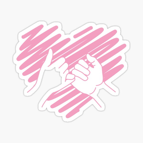 "Best Friend Pinky Promise - Aesthetic" Sticker for Sale by roxy7922 ...