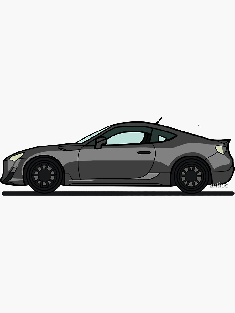 "Scion FRS Steel Grey" Sticker by antipc | Redbubble