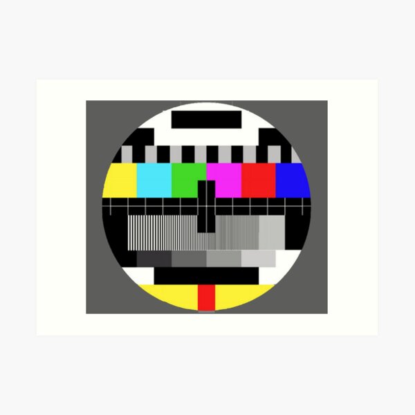 "SMPTE Standard Definition Television Color Bars Slim Fit " Art Print ...