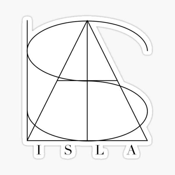 "Isla Name Logo " Sticker by LittleLuxShop | Redbubble