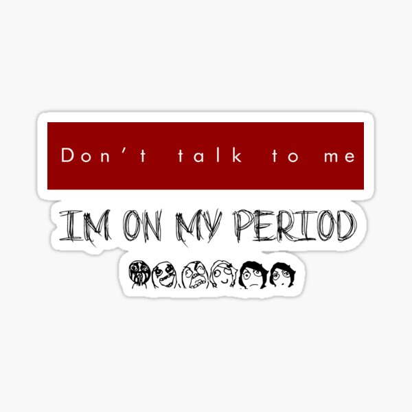 "period" Sticker for Sale by shaimaabella | Redbubble