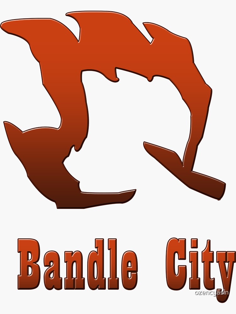 "Bandle City" Sticker for Sale by ozencyasin | Redbubble