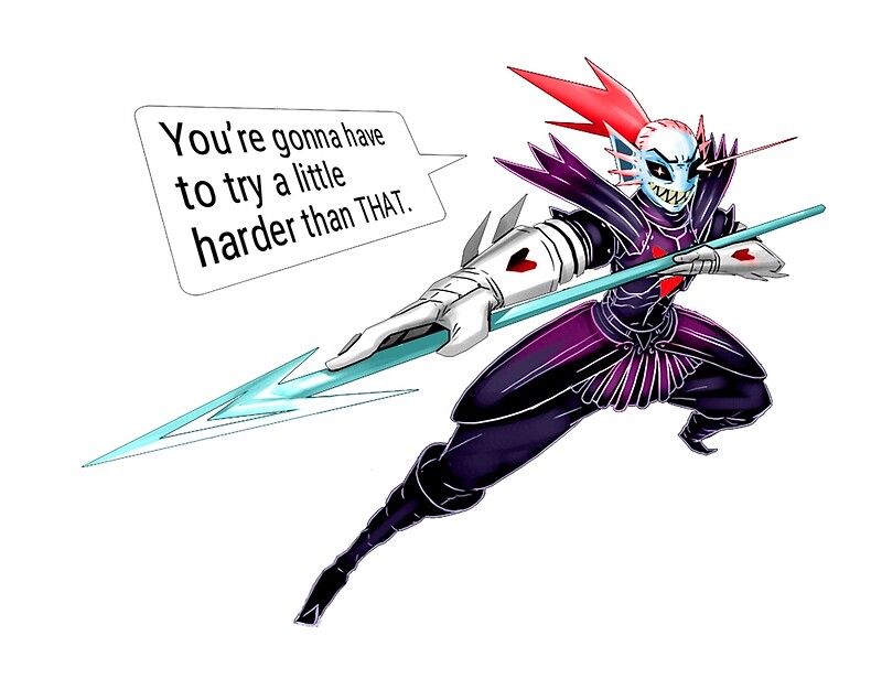 "Undertale Undyne the Undying with text" Art Prints by BondofBlood ...
