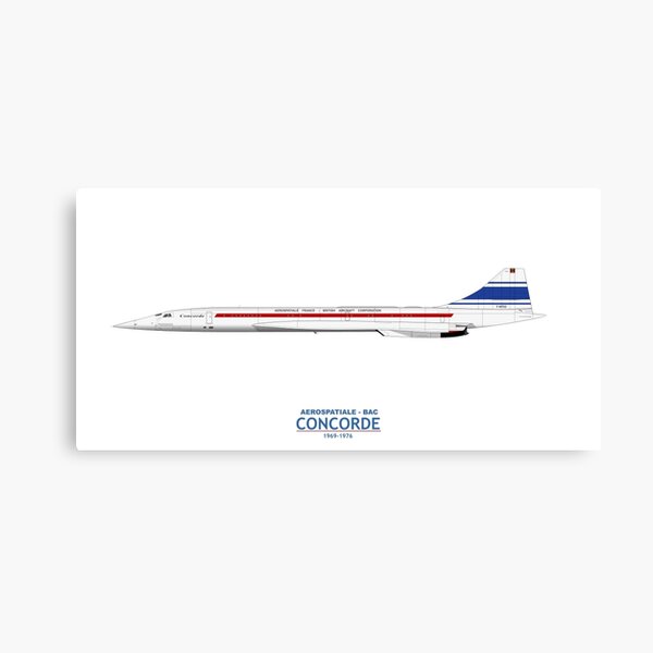 "Prototype Concorde 001 F-WTSS" Canvas Print for Sale by SteveHClark ...