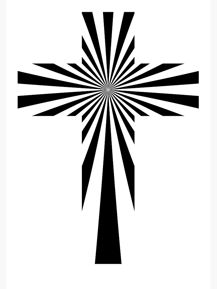 "Pop art Cross White Black" Poster for Sale by boba1985 | Redbubble