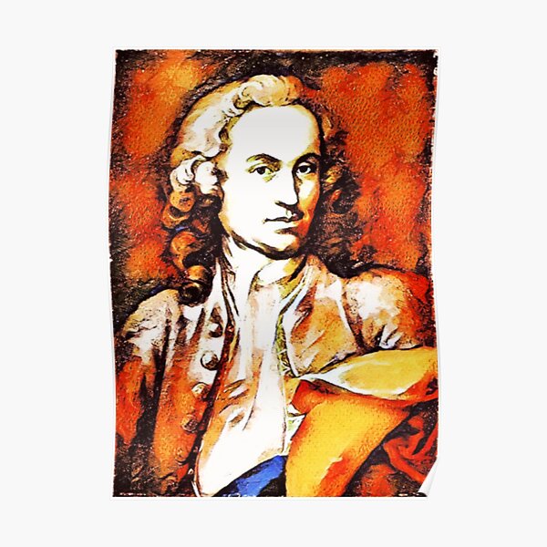 "Portrait of the Young Johann Sebastian Bach " Poster by mar73 | Redbubble
