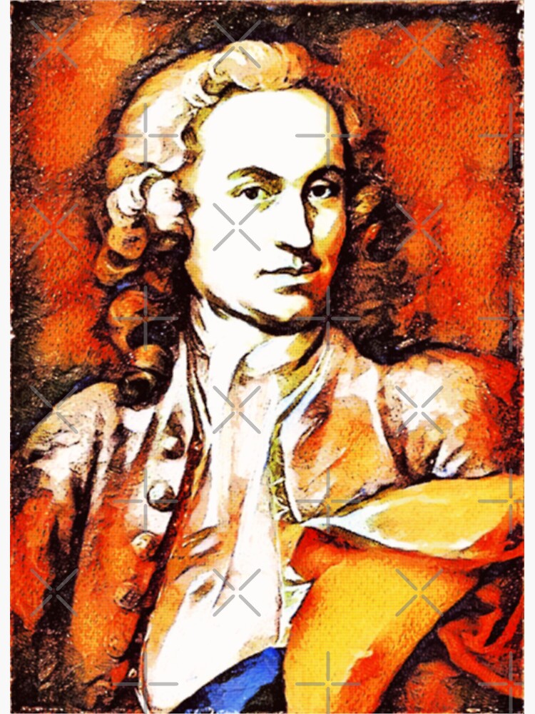 "Portrait of the Young Johann Sebastian Bach " Sticker for Sale by ...