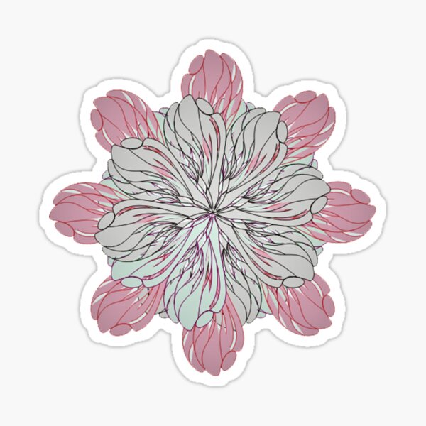"Brine Conch flower design" Sticker by splendi | Redbubble