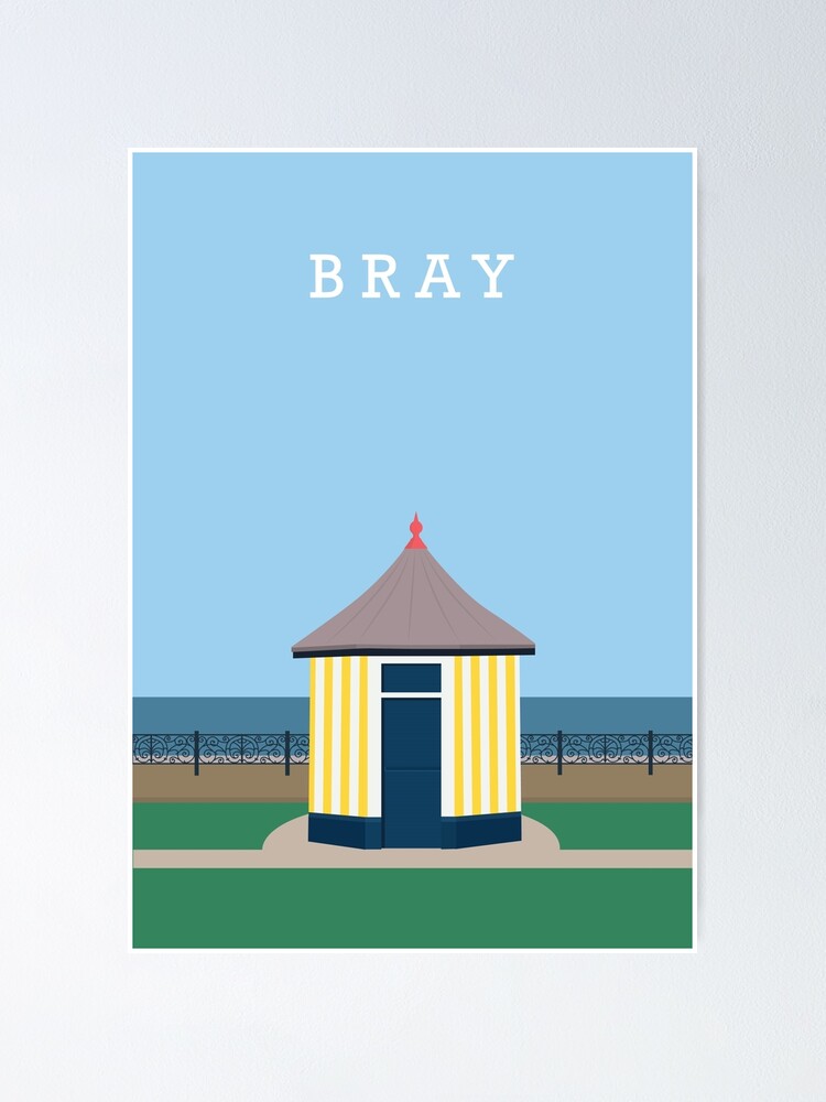 "Bray Iconic Seafront Kiosks (Ireland)" Poster for Sale by Bengio ...