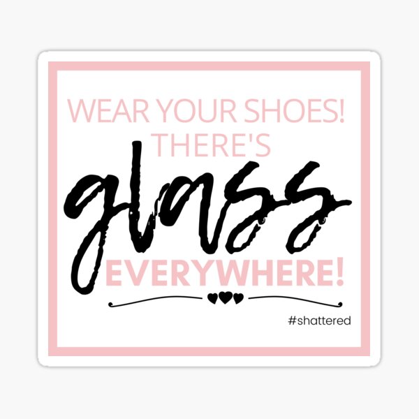 "Glass Ceiling " Sticker for Sale by empowordlife | Redbubble