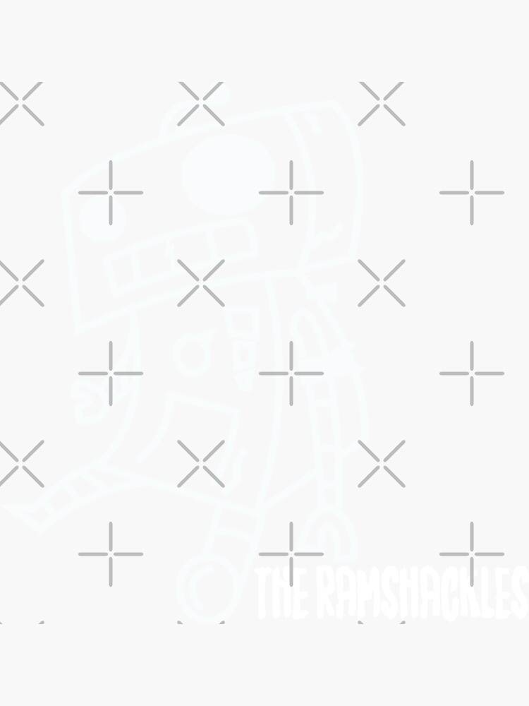 "Ramshackle logo merch" Sticker by justinpkr | Redbubble