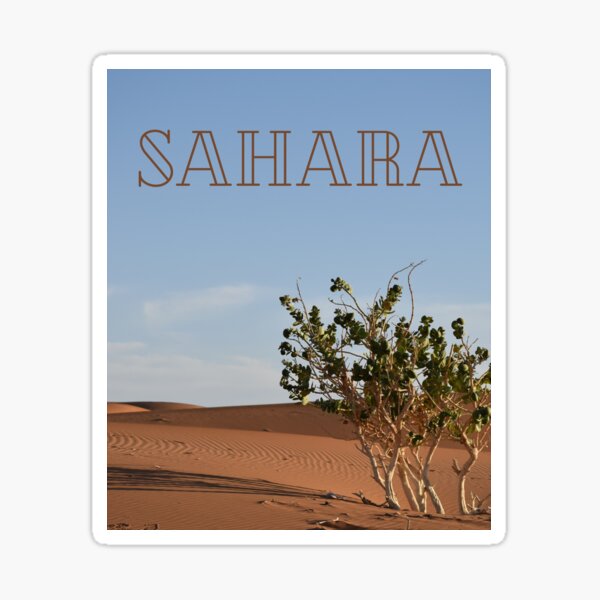 "Travel to the Sahara" Sticker for Sale by Periscope9 | Redbubble