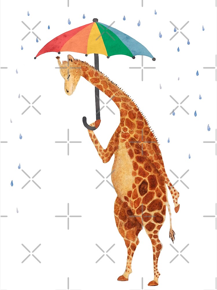 "sad giraffe with umbrella" Photographic Print for Sale by Sima ...