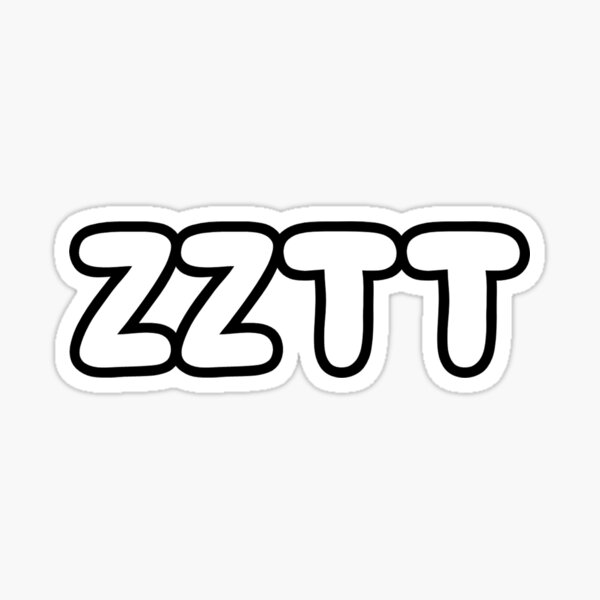 "zztt simple" Sticker by treasure-crafts | Redbubble