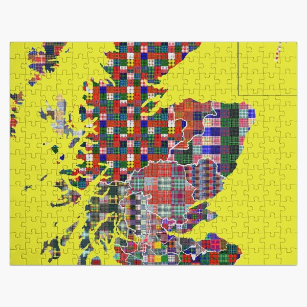 Map Of Scotland Jigsaw Puzzles | Redbubble