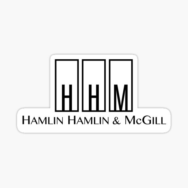 "Hamlin, Hamlin & McGill" Sticker for Sale by s2ray | Redbubble