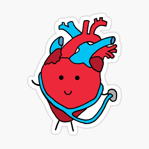 "Super Cute Heart Doctor " Sticker for Sale by Geek-topia | Redbubble